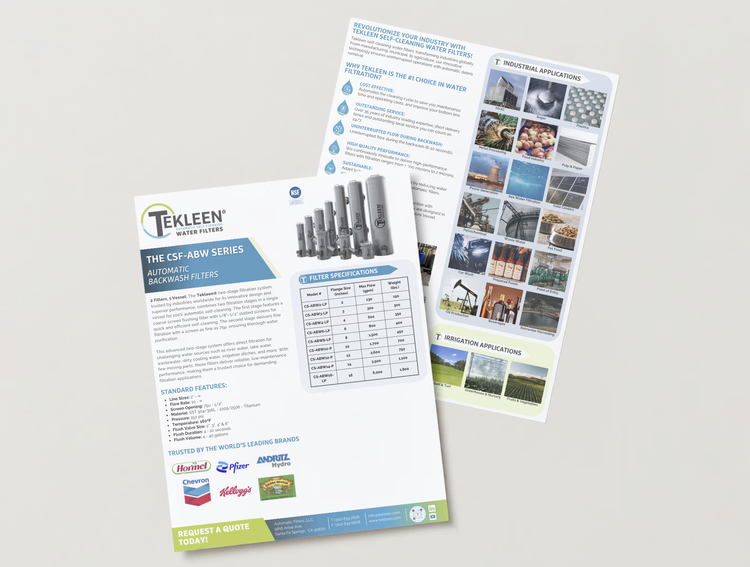 CSF-ABW Series Cut Sheet – Tekleen