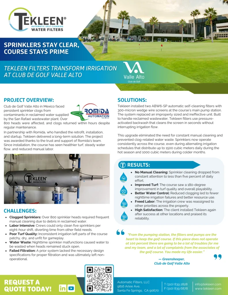 Pond Water Filtration - Tekleen